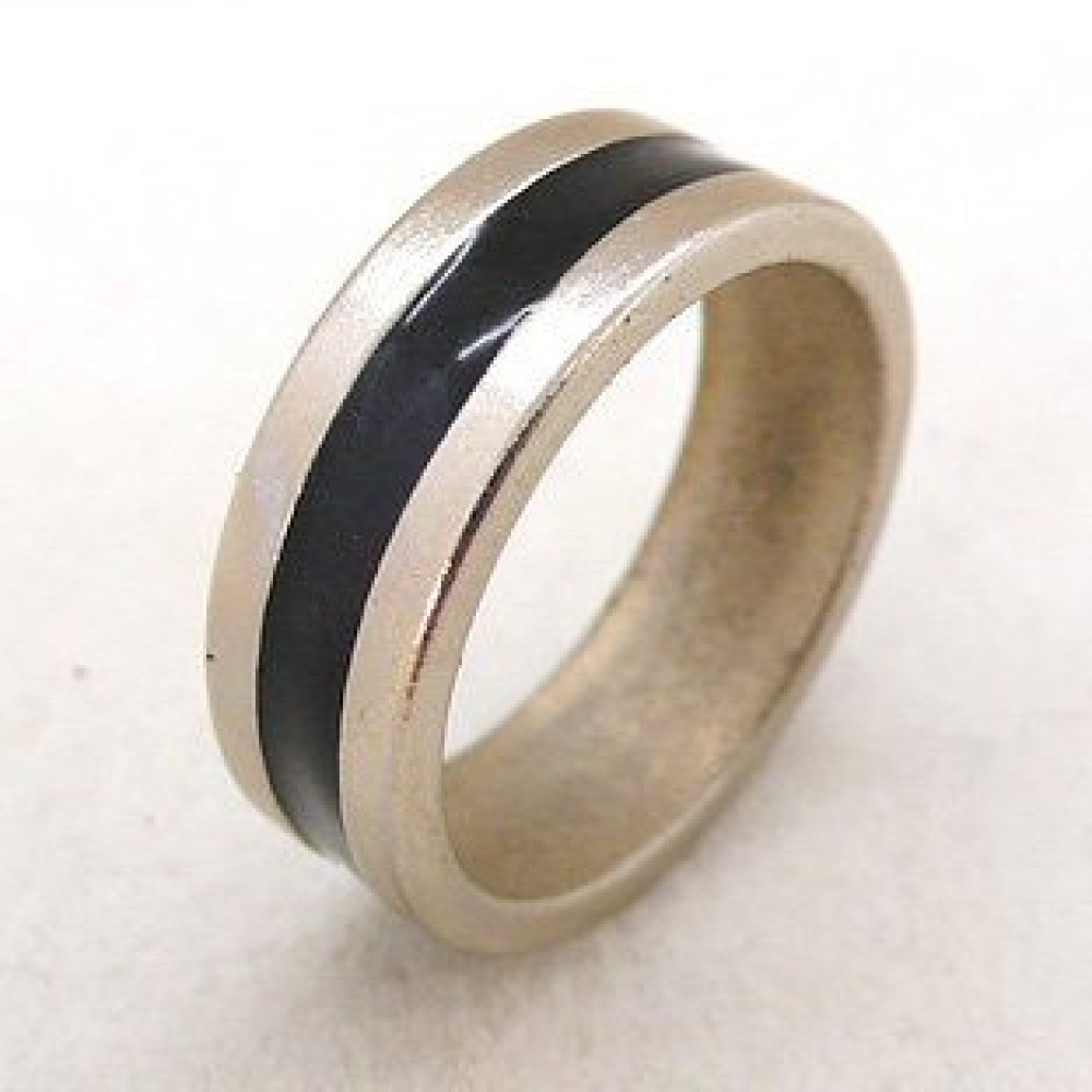 MAGNETIC PK RING (BLACK & SILVER) - KM0052