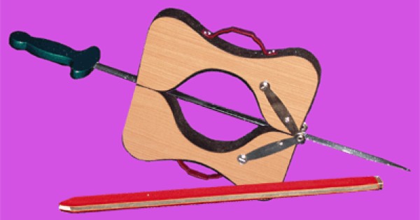 SWORD THRU NECK (WOODEN) - KM0065